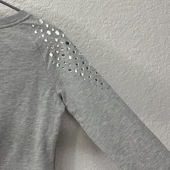 bebe | Sweaters | New Bebe Small Sp Heather Gray 34 Sleeve Sweater W ...